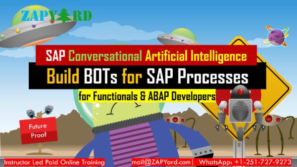 Build Sap Chatbots Using Sap Conversational Artificial Intelligence