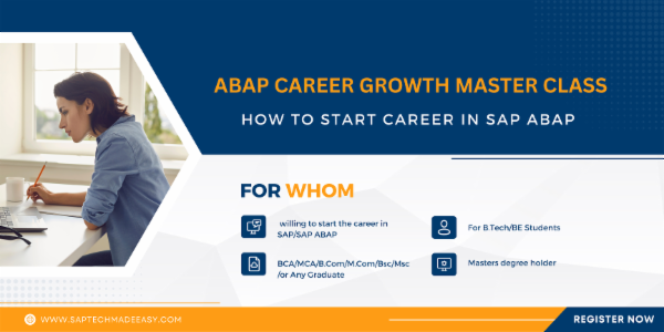 SAP ABAP CAREER MASTER CLASS