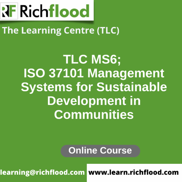 ISO 37101 Management Systems for Sustainable Development in Communities ...