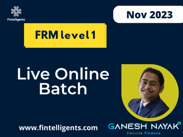 FRM Level 1 Nov 2023 - Professional Package [ Live Online Session Plan]