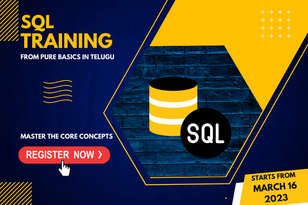SQL Online Training - Mar 2023