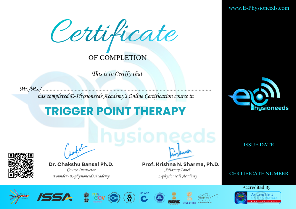 Online Certificate in Trigger Point Therapy | Physioneeds Academy