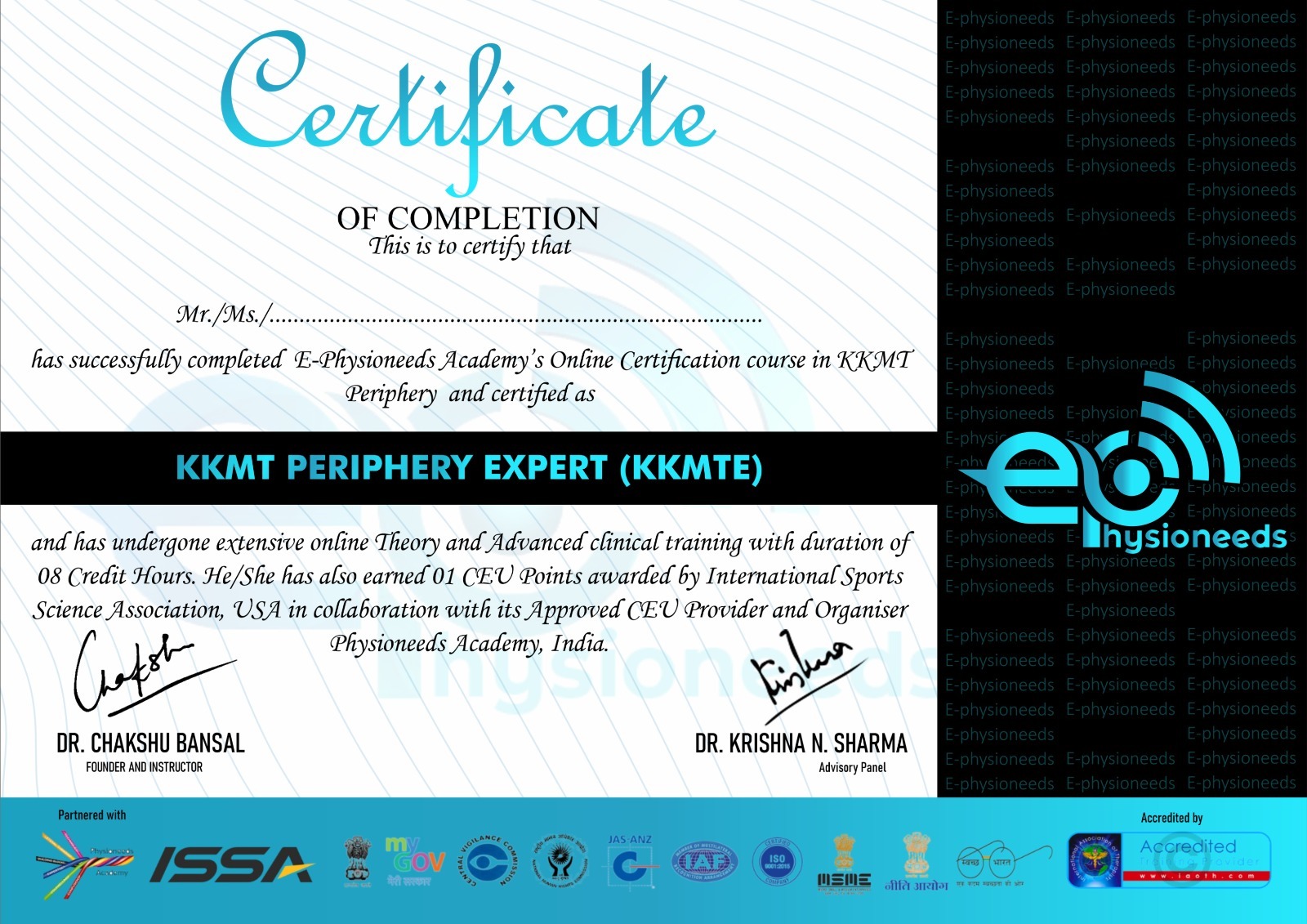 Online Certification in KKMT 3D Manual Therapy – Peripheral Module
