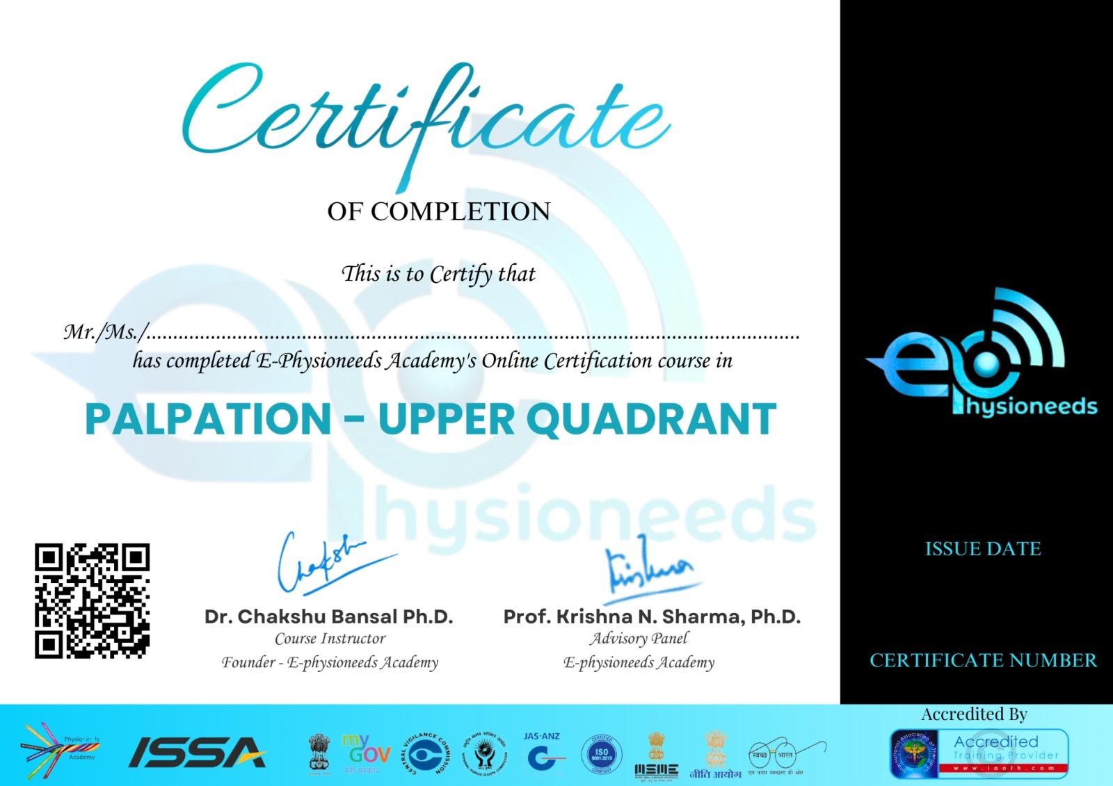 Online Certification in Palpation – Upper Quadrant | Physioneeds Academy