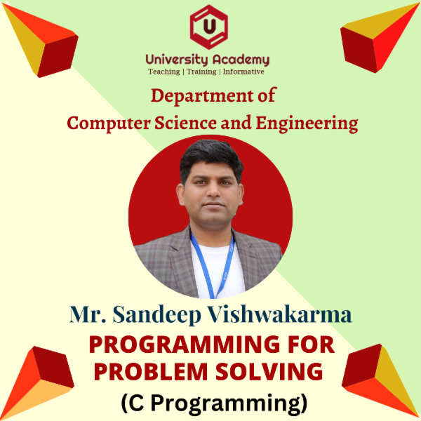 Programming For Problem Solving Live Class C Programming