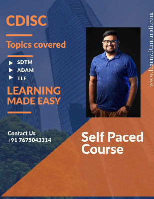 CDISC (Clinical SAS) - SDTM, ADAM & TLF