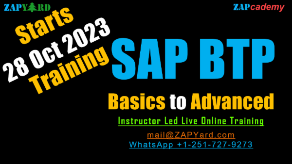 SAP BTP - Basics to Advance