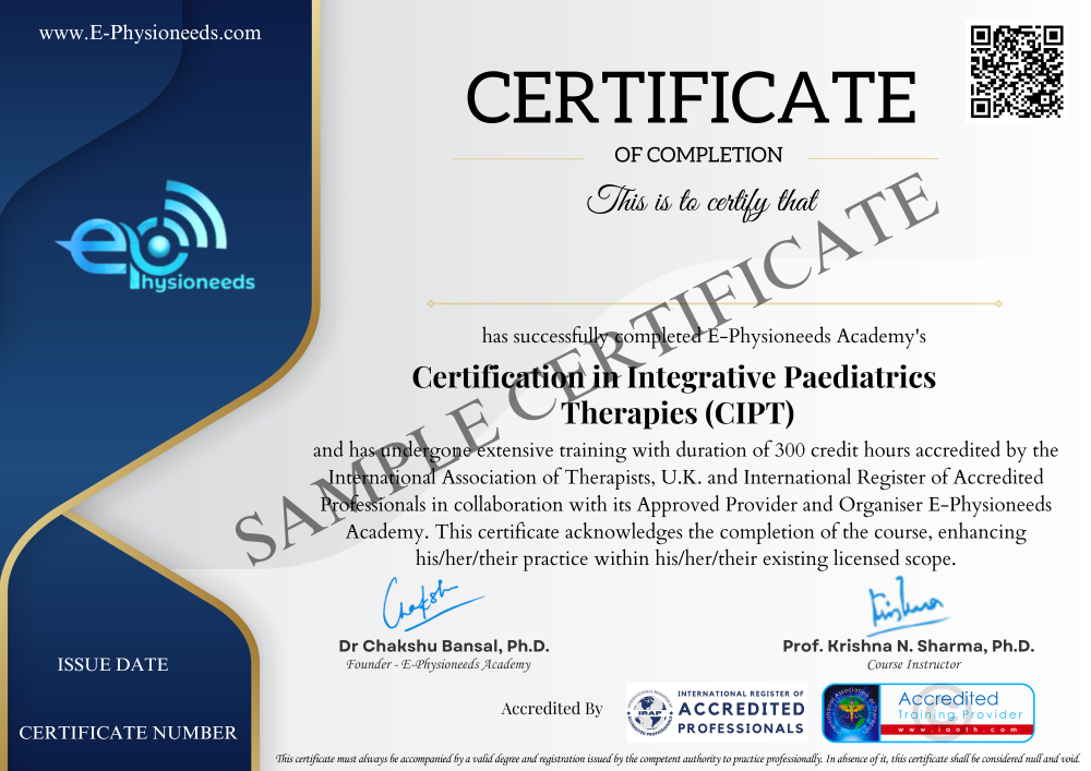Certificate in Integrative Paediatrics Therapies (CIPT)