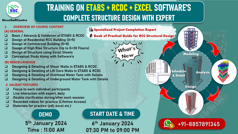 CSI ETABS I RCDC I EXCEL (LIVE + RECORDED) - B15