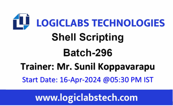 Shell Scripting By Sunil Koppavarapu Batch 296 