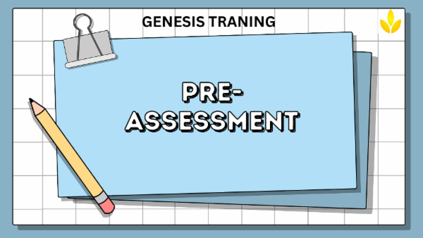 Pre Training Assessment