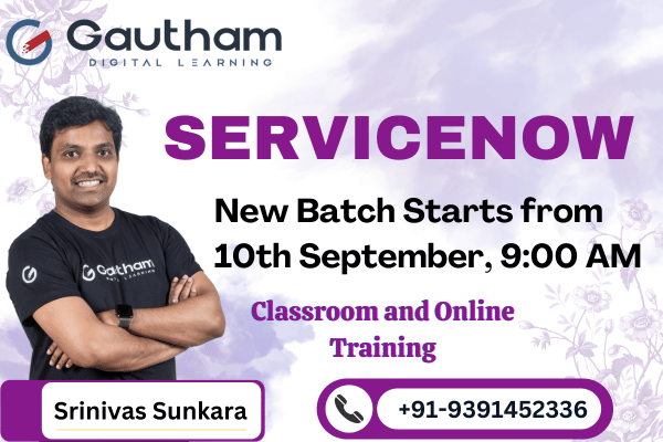 ServiceNow Live Classes : New Batch Starts from 3rd September 2024 09:00 AM