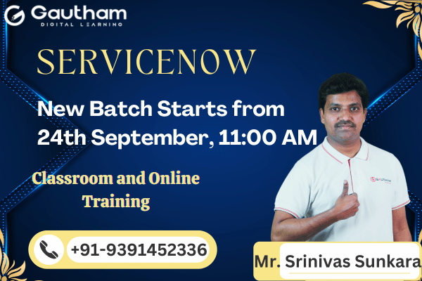 ServiceNow Live Classes : New Batch Starts from 24th September 2024 11: ...