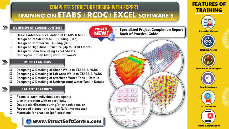 CSI ETABS I RCDC I EXCEL (LIVE + RECORDED) - B16