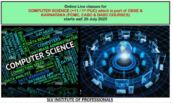 CBSE Class 11th Computer Science and Karnataka 2nd Year PUC starts wef ...