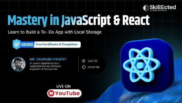 Mastery in JavaScript & React Learn to Build a To- Do App with Local ...