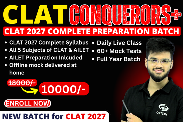 CLAT Conquerors + : CLAT 2026 Complete Preparation Batch
