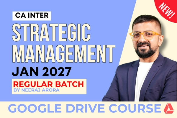 CA Inter SM Regular Batch for January 2027 - Google Drive Classes