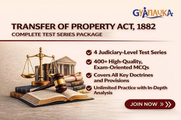 Transfer of Property Act, 1882 -Complete Test Series Package