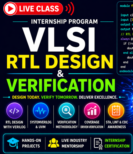 VLSI RTL Design and verification internship program