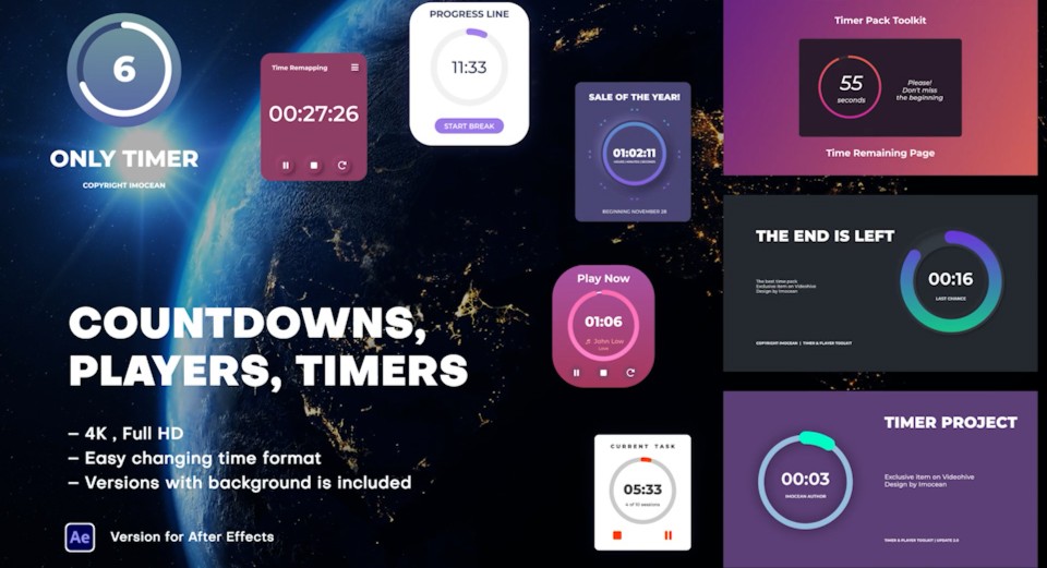 Countdowns, Players, Timers