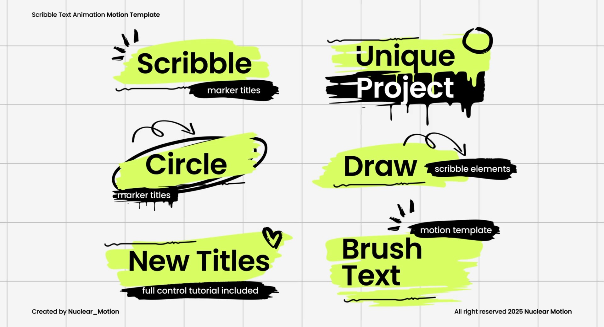 Marker Title Animation preset
