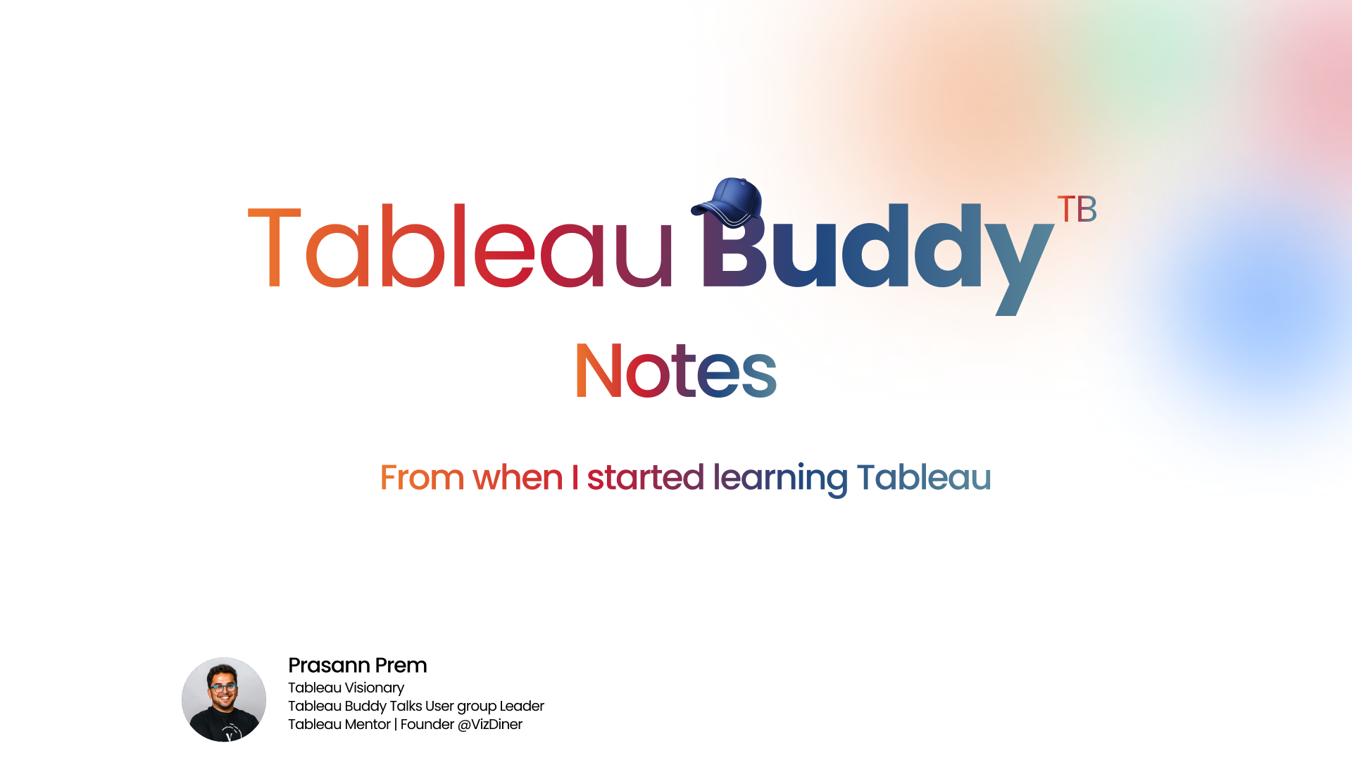 Tableau Buddy Notes