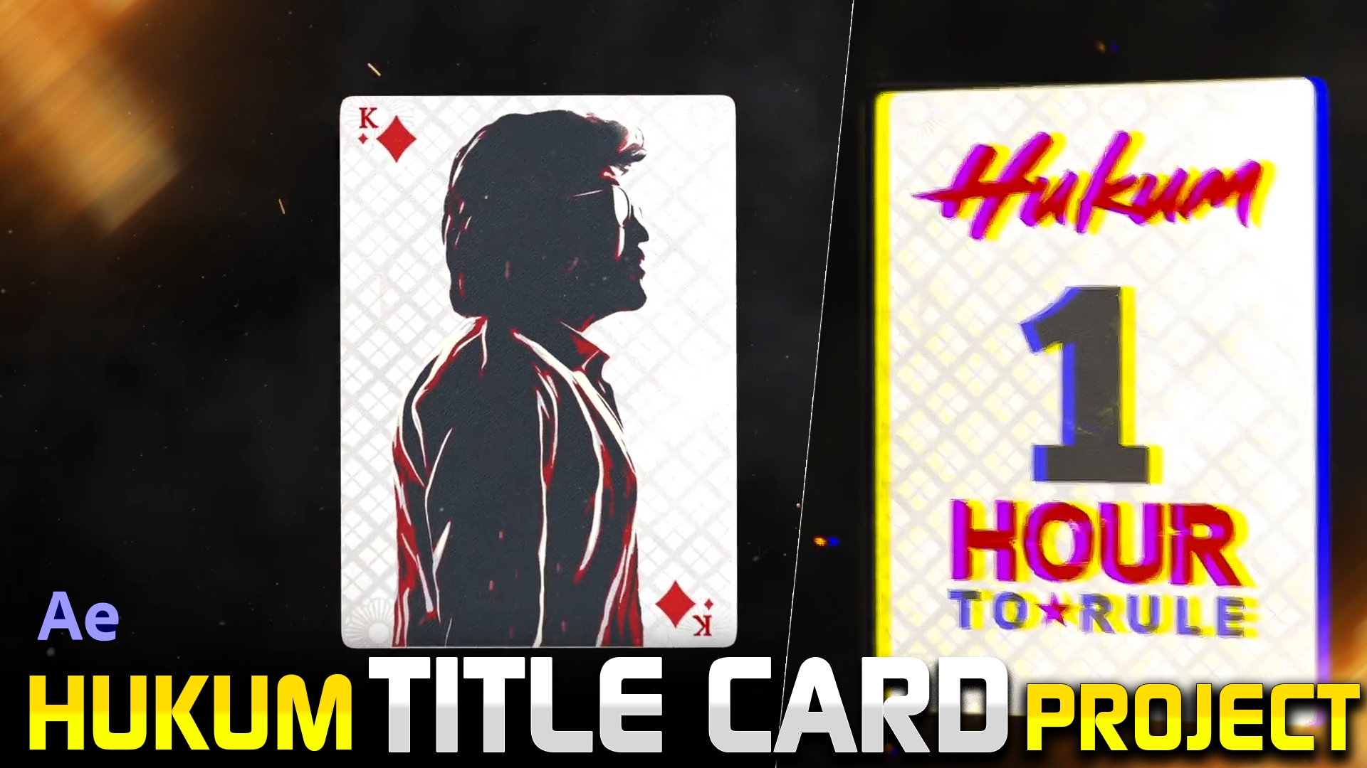 Hukum Title Card After Effect Project File