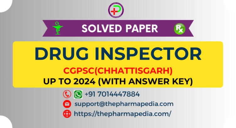 CGPSC Drug Inspector Papers With Answer Key 2009&2015