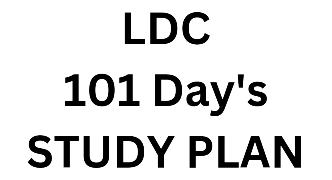 LDC 101 Day's Study Plan