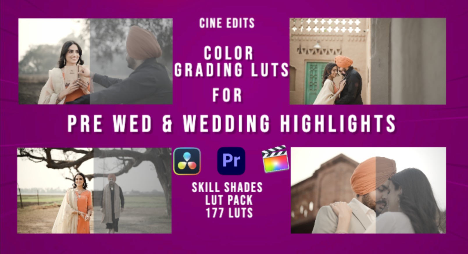 177 Best Color Grading Luts For Pre Wed & Highlights