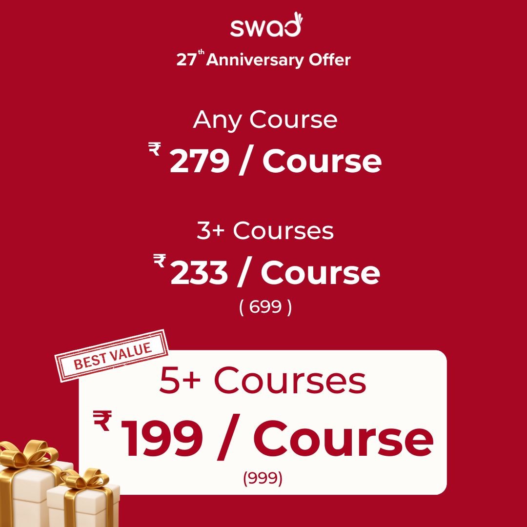 Swad Institute: India’s Best Online Cooking & Baking Courses