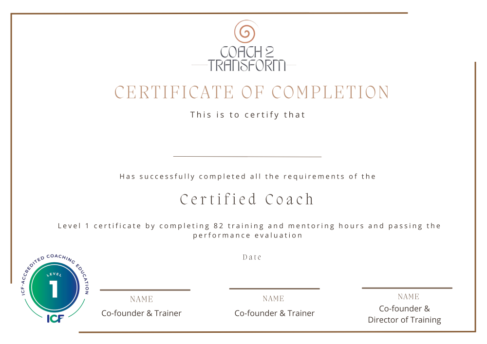 Certified Coach