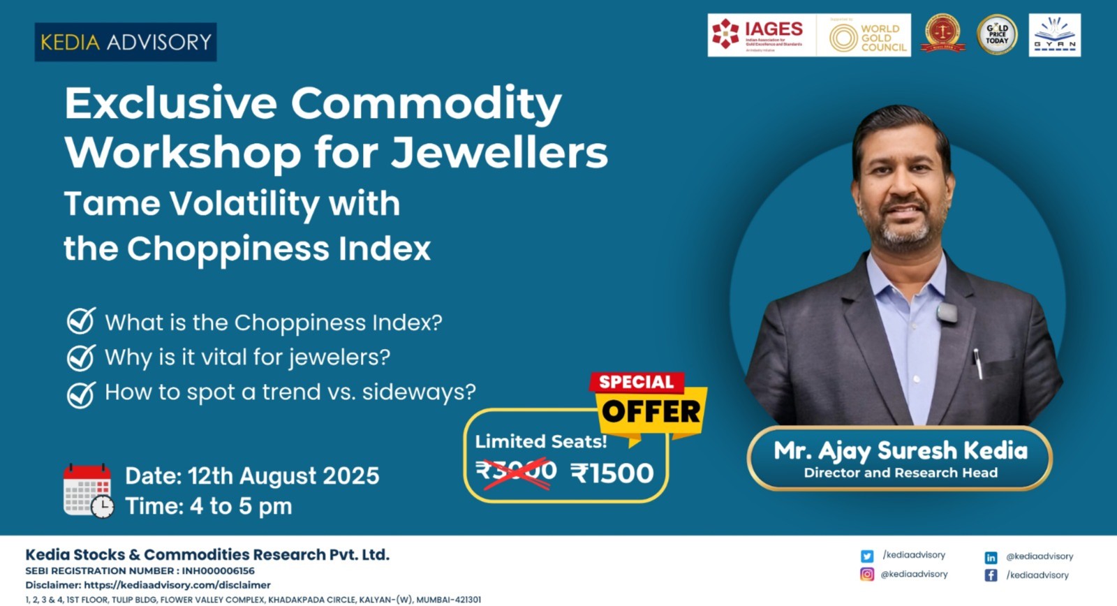 📊IBJA & Kedia Advisory Technical Masterclass Series for Jewellers ...