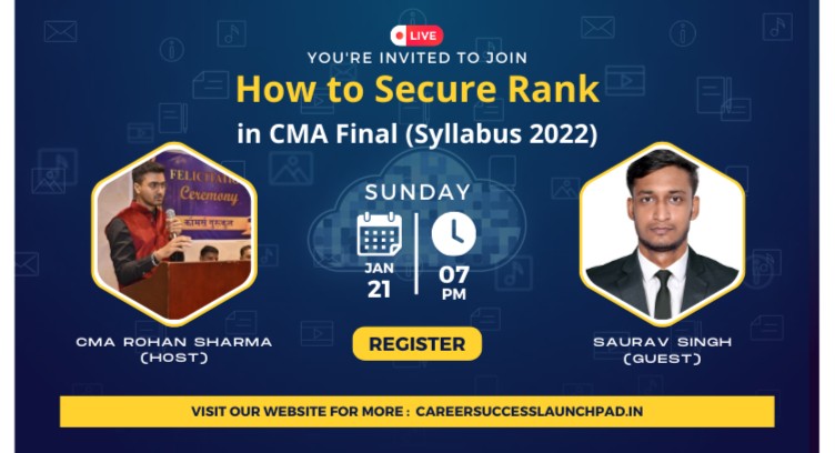 How to Secure Rank in CMA Final (Syllabus 2022)