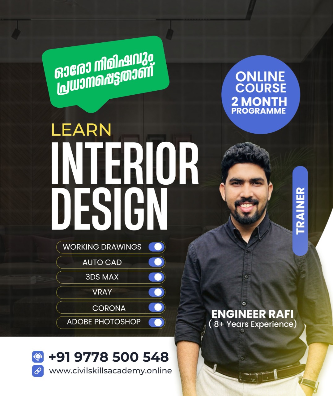 Learn Civil Engineering online courses in Malayalam | Civil Skills Academy