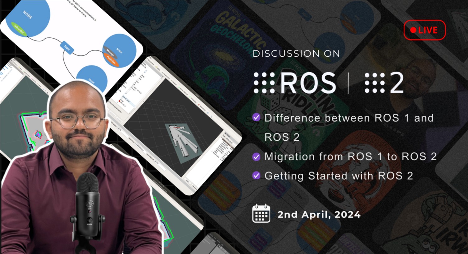 ROS 1 vs ROS2 and Getting started with ROS 2