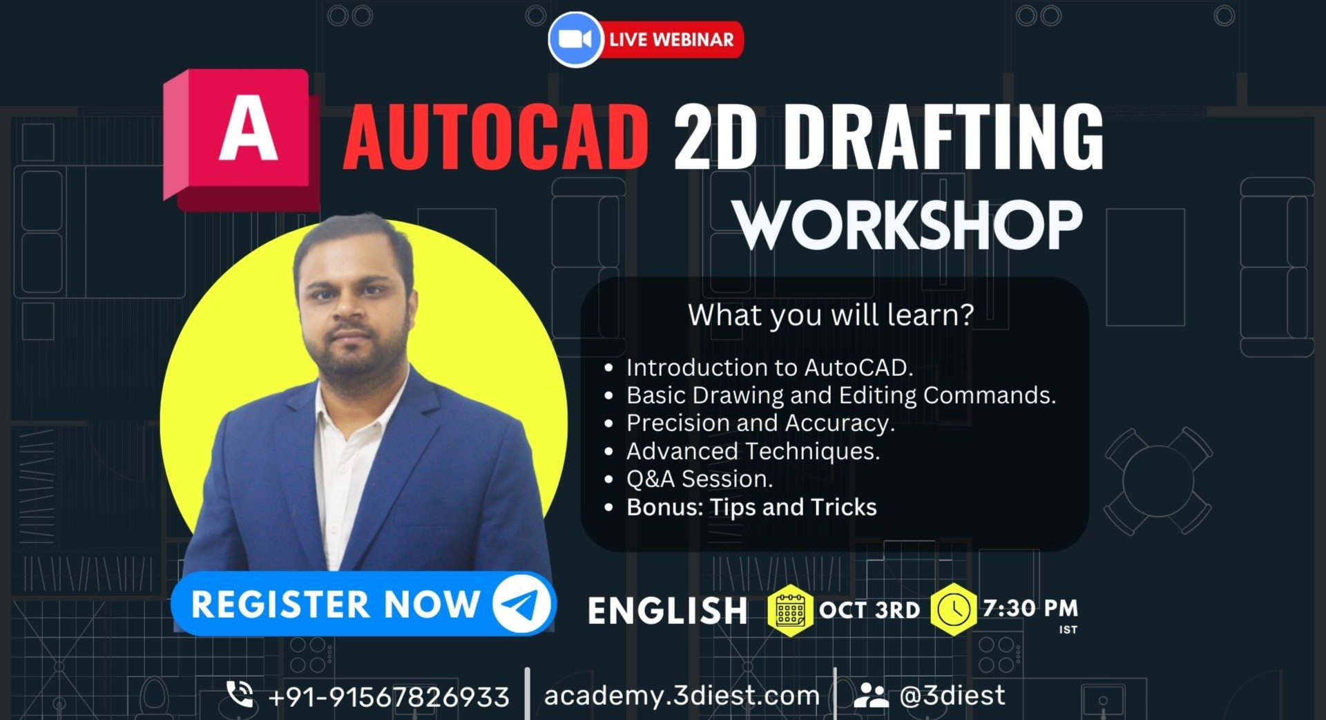 AutoCAD 2D Drafting online Workshop