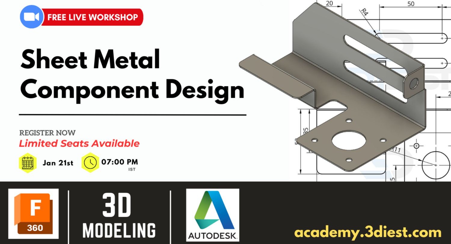 Sheet Metal Component Design using Autodesk Fusion 360