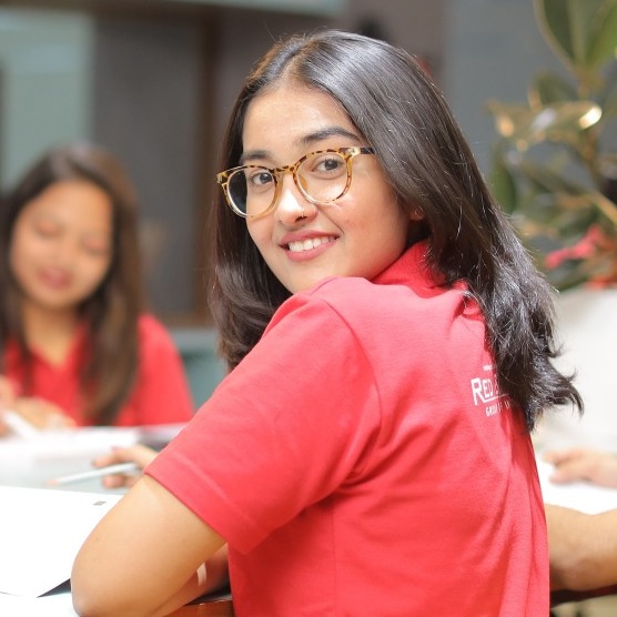 Red & White Multimedia Education