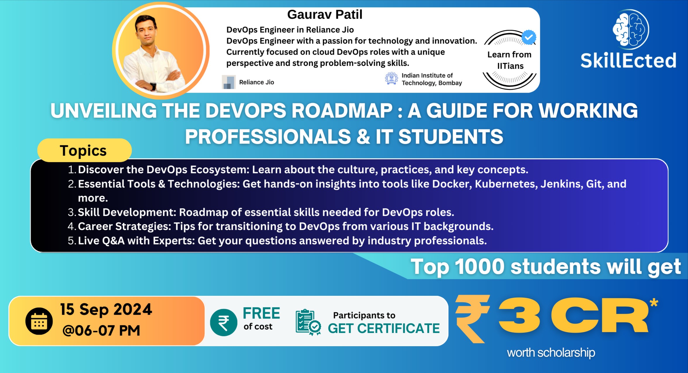 🚀 Join Our Free Webinar: "Unveiling the DevOps Roadmap"! 🚀