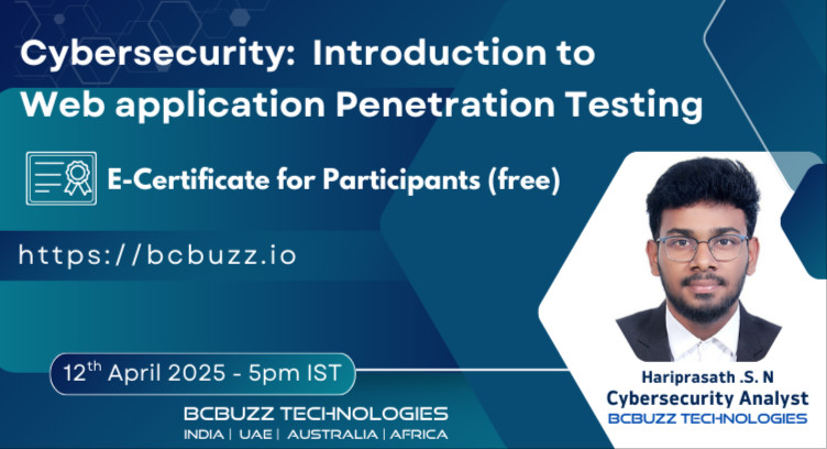 Cybersecurity: Introduction to Web Application Penetration testing